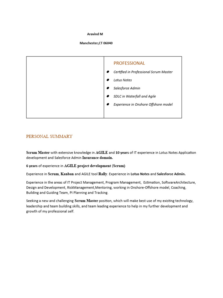 Aravind M | PDF | Scrum (Software Development) | Agile Software Development