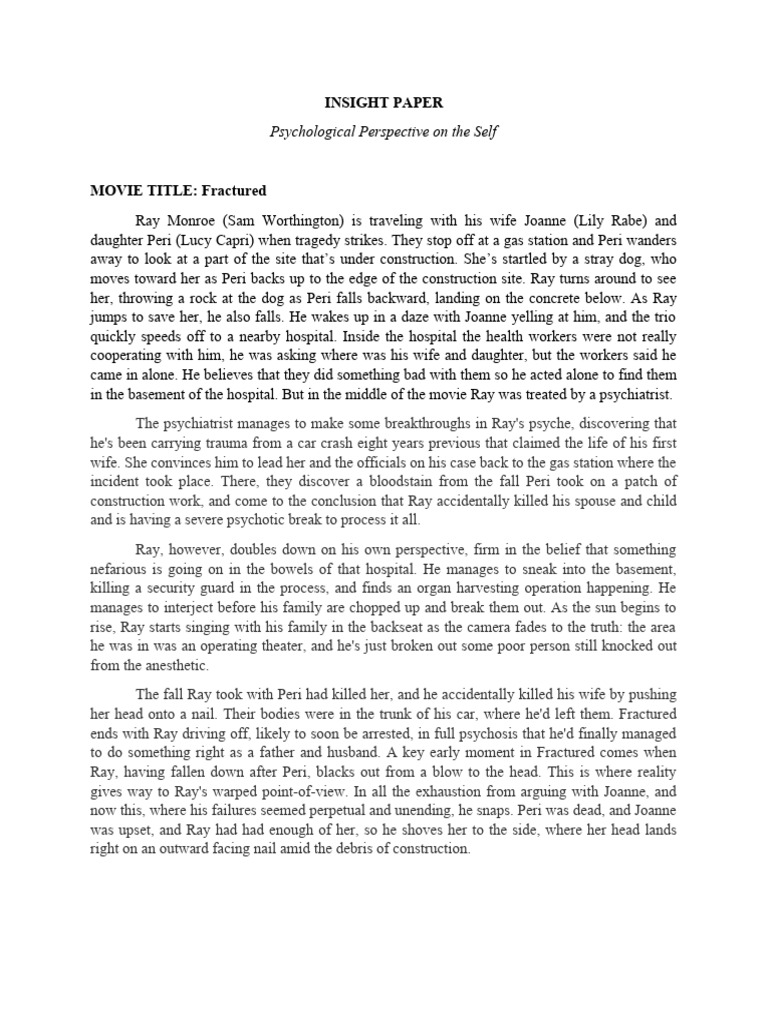 Insight Paper | Download Free PDF | Psychological Trauma ...