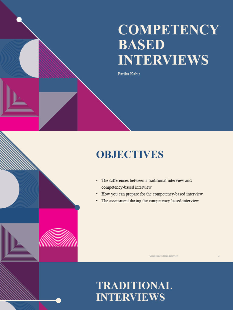 Competency Based Interview For Training Pdf Interview Job Interview