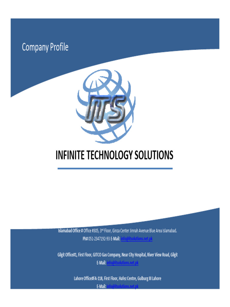 ITS Company Profile | PDF | Laptop | Tablet Computer