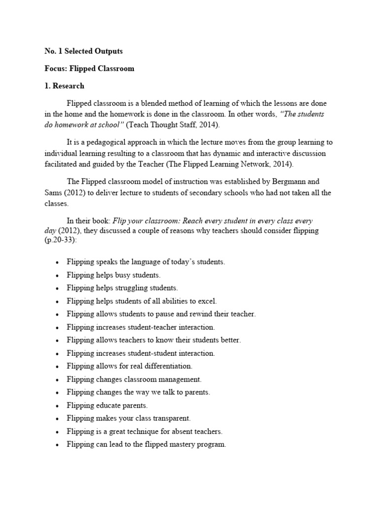 Flipped Classroom | PDF | Glory (Religion) | Teachers