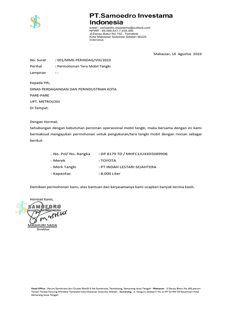 Permohonan Tera | PDF