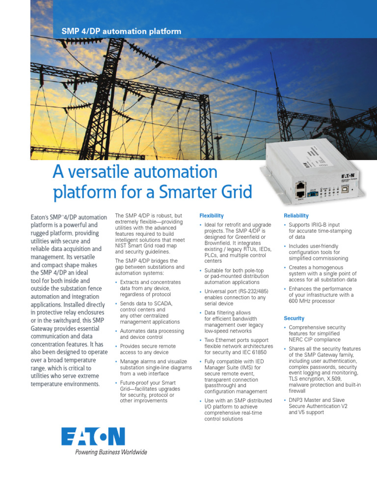 EATON SMP 4DP Manual | PDF | Electrical Engineering | Telecommunications