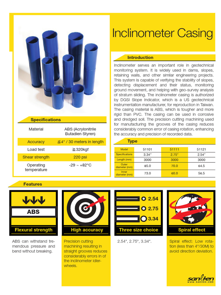 Inclinometer Casing | PDF | Geotechnical Engineering | Building Engineering