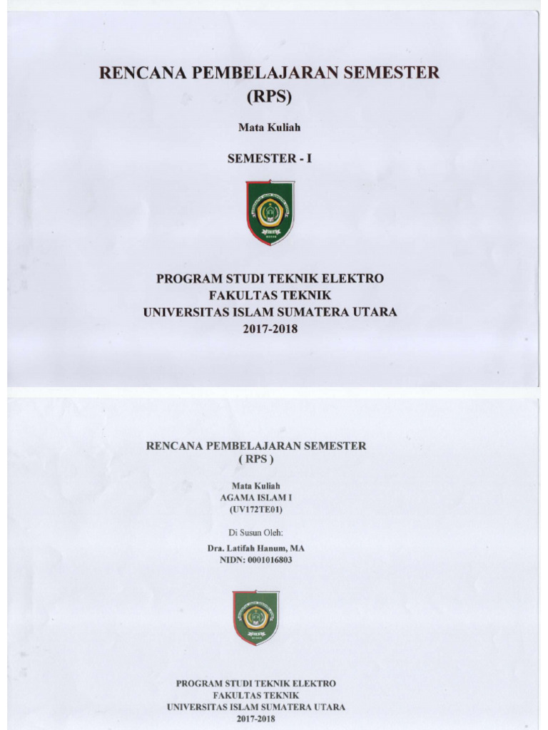 RPS Semester Ganjil | PDF