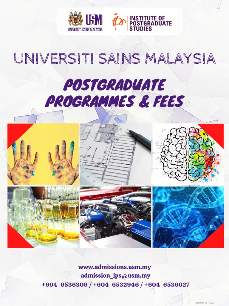 USM Postgraduate Programs & Fees | PDF | Science & Mathematics