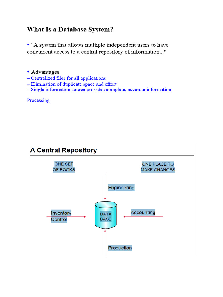 What Is A Database System? | PDF | Parameter (Computer Programming) | Databases