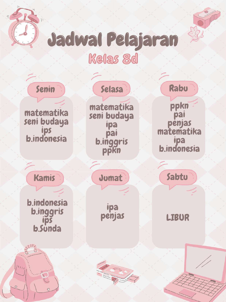 Contoh Jadwal Perjalanan Kelas | PDF