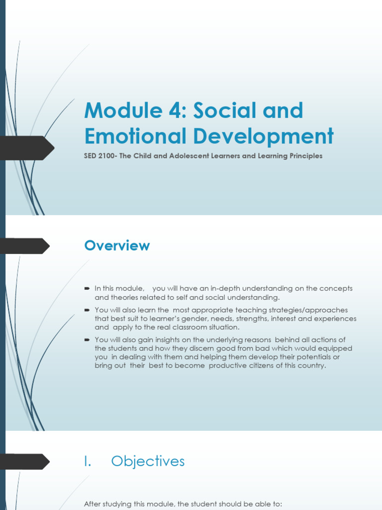 Module 4. Social and Emotional Development | PDF | Attachment Theory ...