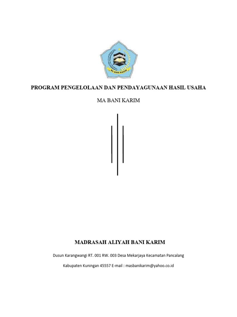 3.1.3.2 Program Pengelolaan Dan Pendayagunaan Hasil Usaha | PDF