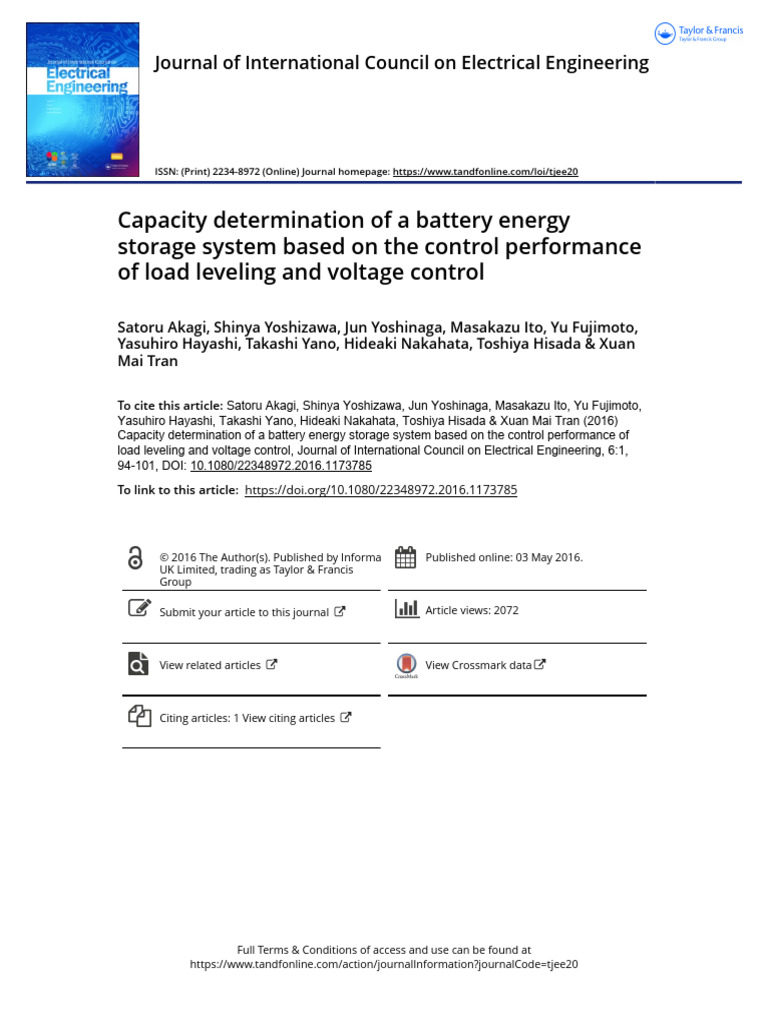 Capacity Determination of A Battery Energy Storage System Based On The ...
