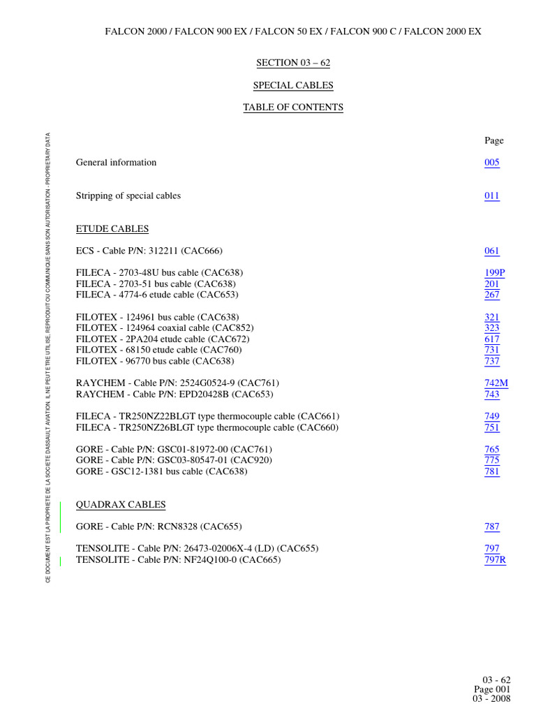 SECTION 62 Special Cables | PDF | Electricity | Electrical Engineering