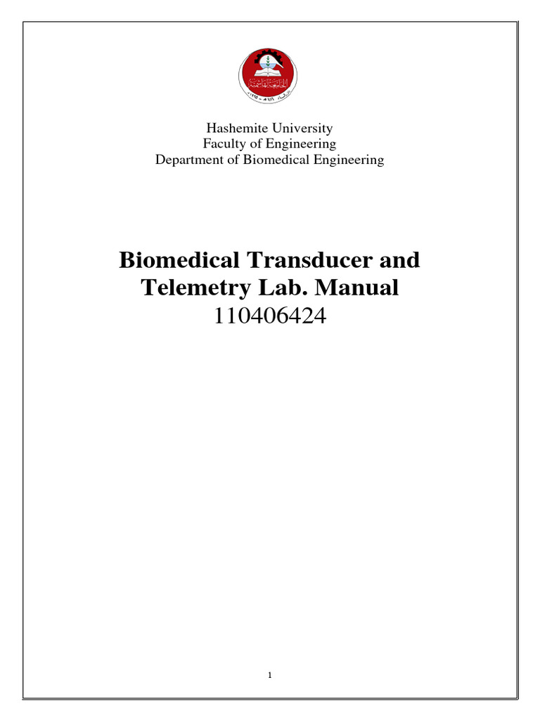 Transducers Lab. Manual | PDF | Heart Valve | Ventricle (Heart)