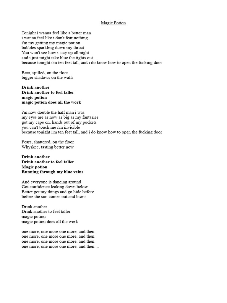 Magic Potion | PDF