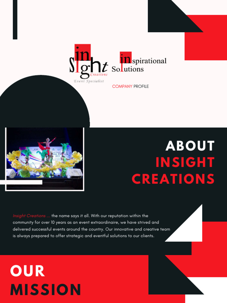 Insight Creations - Event Company Profile | PDF | Business