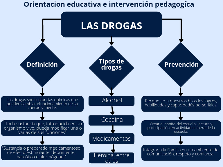 Mapa Conceptual Sobre Las Drogas, Orientacion | PDF
