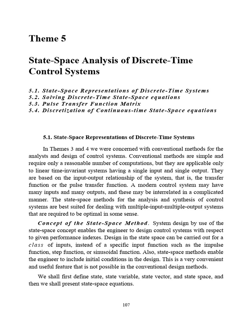 Discrete-Time Control Systems Analysis | PDF | Matrix (Mathematics) | Mathematical Physics