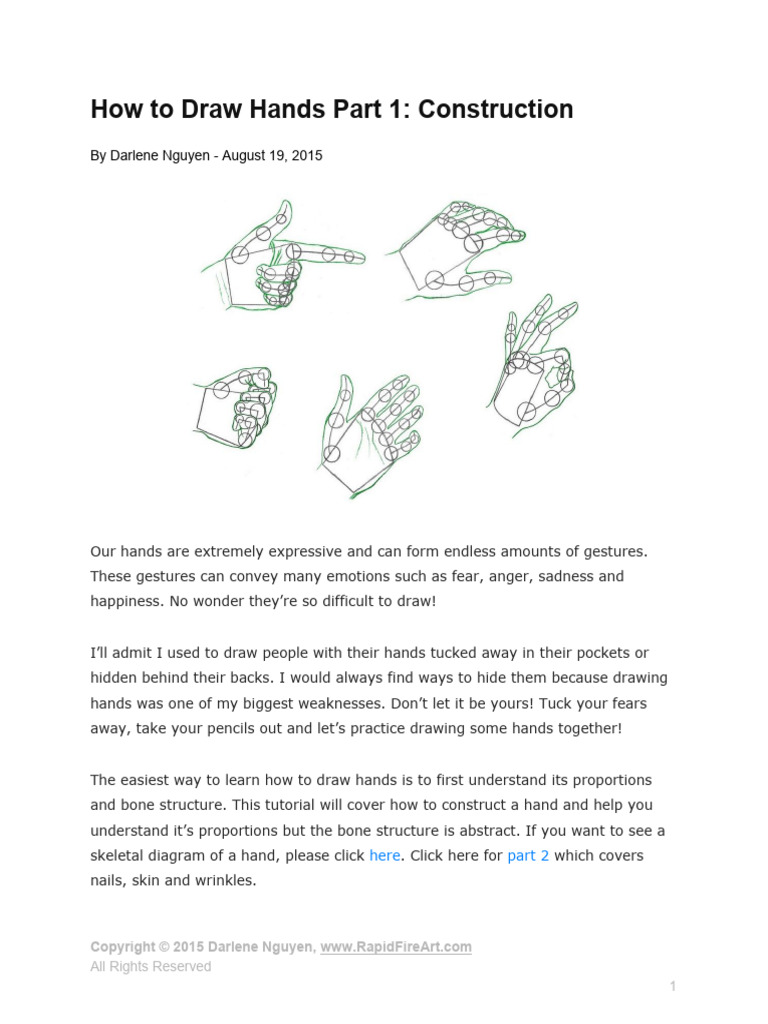 RapidFireArt Draw Hands Construction | PDF | Hand