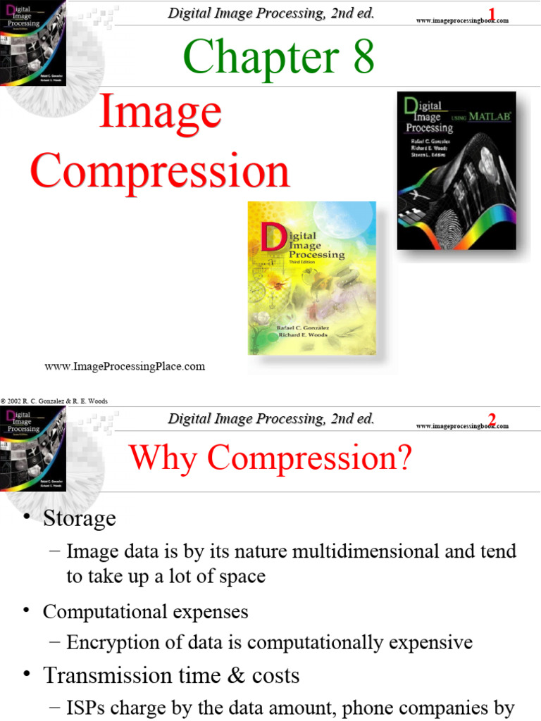 Ch08 Image Compression Pdf Data Compression Computer Data