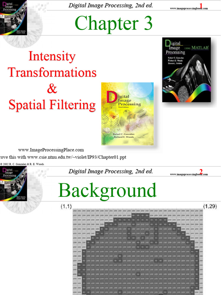 Ch03-Intensity Transformations and Spatial Filtering | PDF | Parameter ...