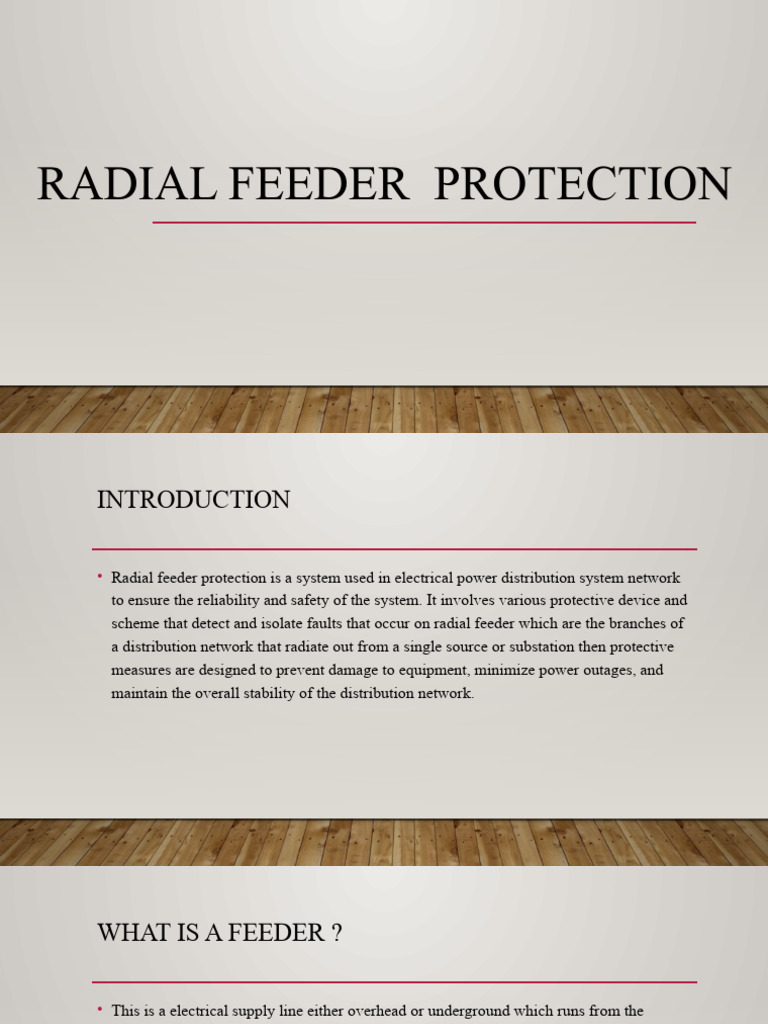 Radial Feeder Protection | PDF