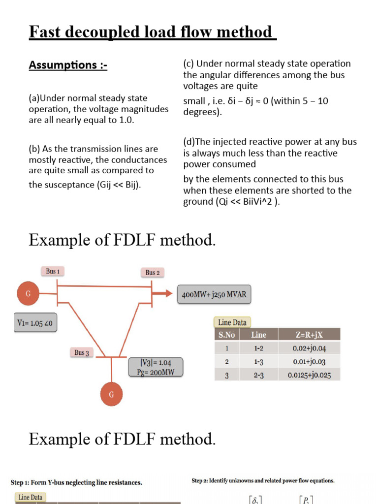 Fast Decoupled Load Flow Method | PDF