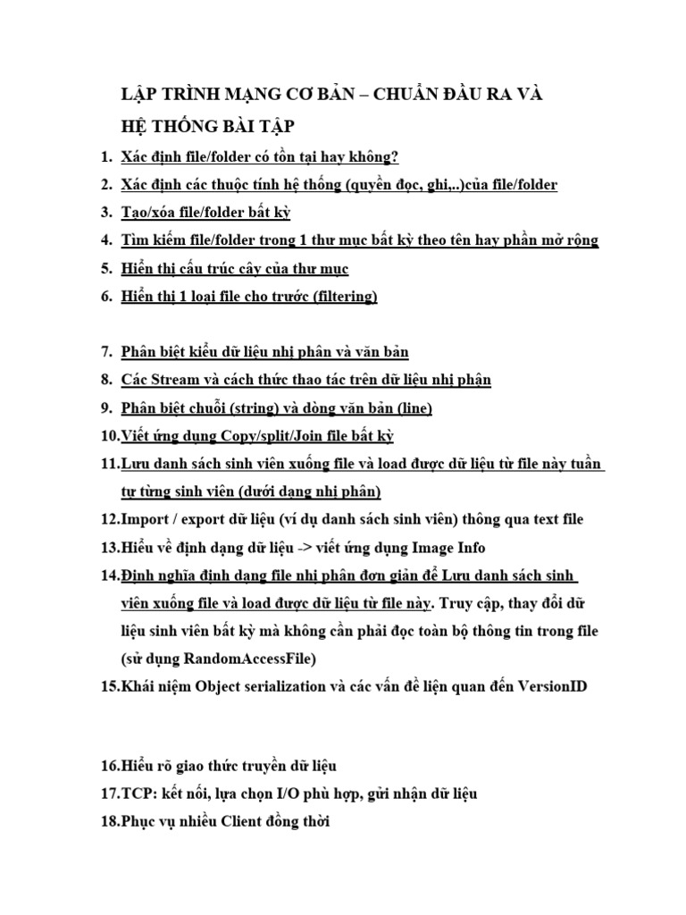 Net Program OutCames Exercise | PDF