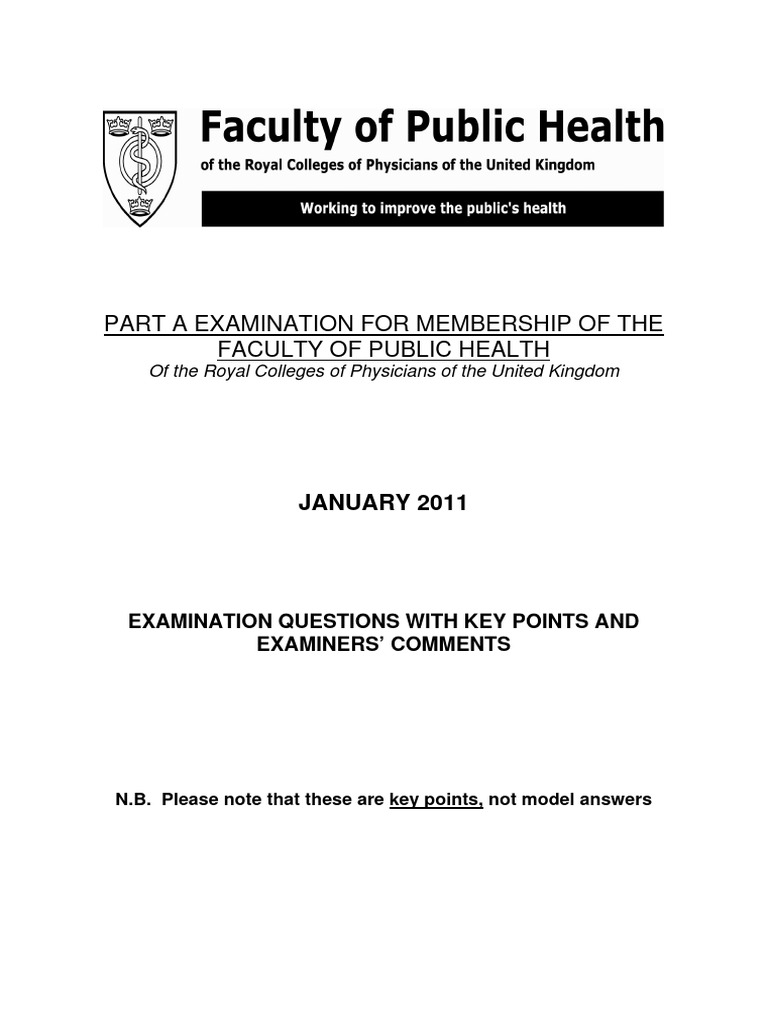 PHN Past-Exam-Papers-Jan2011 | PDF | Hepatitis C | Hepatitis