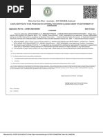 Schedule Caste. Certificate | PDF