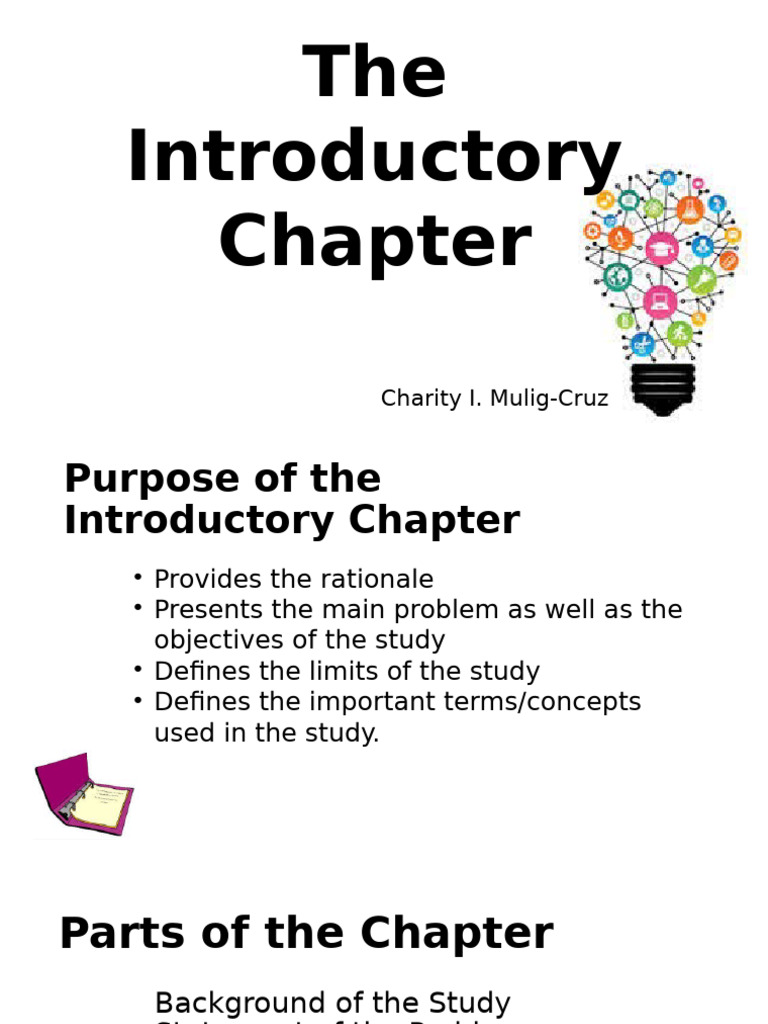 Guide to Writing an Introductory Chapter | PDF | Hypothesis | Question