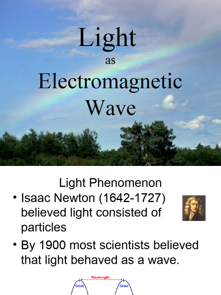 Light As Electromagnetic Wave | PDF | Photoelectric Effect | Light