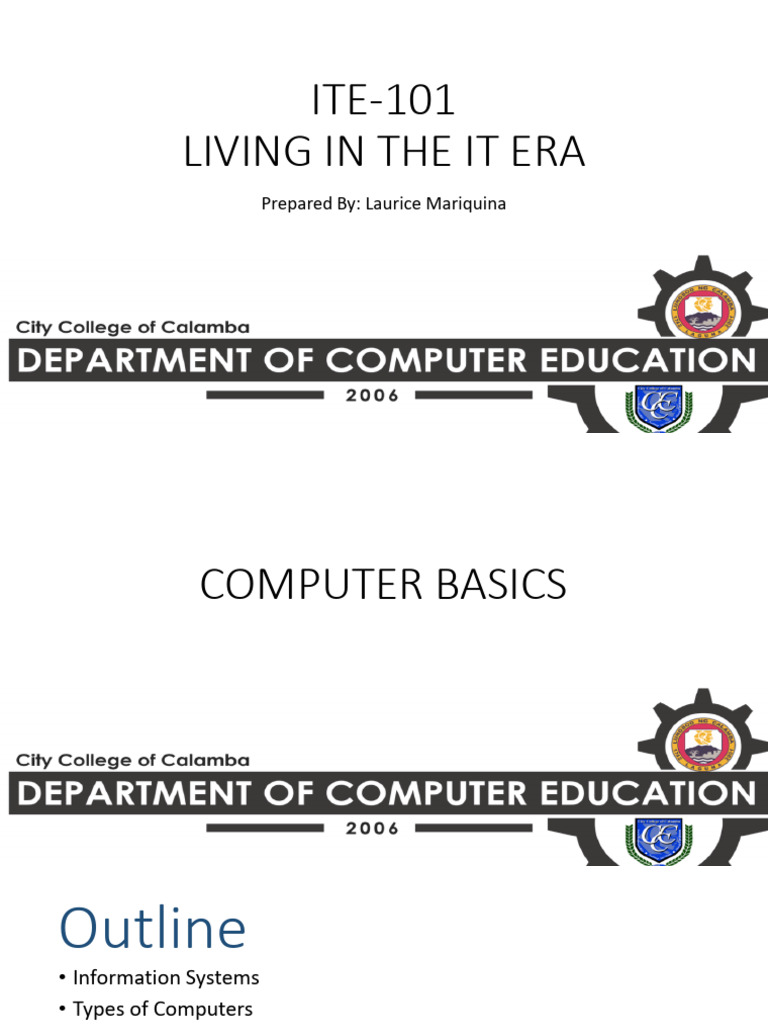 (Lesson1) COMPUTERBASICS | Download Free PDF | Operating System | Input/Output