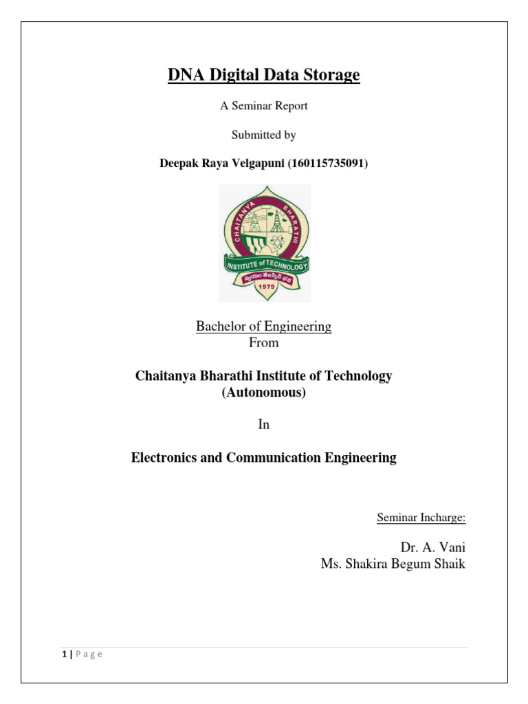 DNA data storage (1) | PDF | Code | Dna