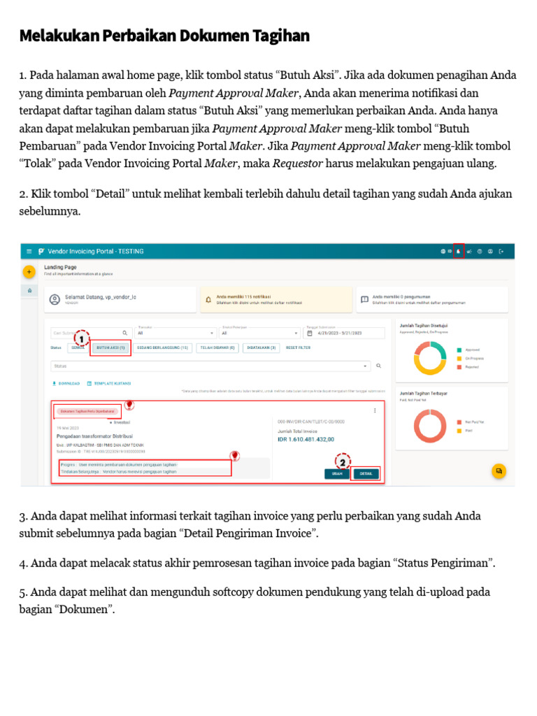 Panduan Perbaikan Tagihan Invoice | PDF | Pengelolaan Keuangan & Uang