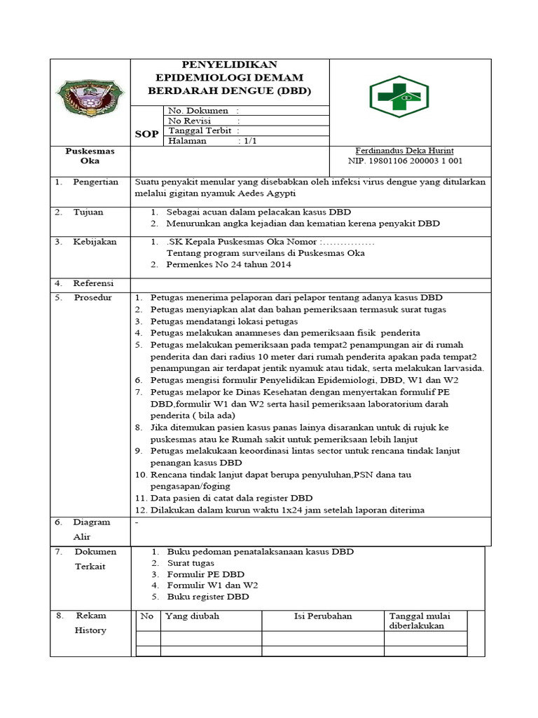 Sop Pe DBD | PDF | Pengembangan Diri
