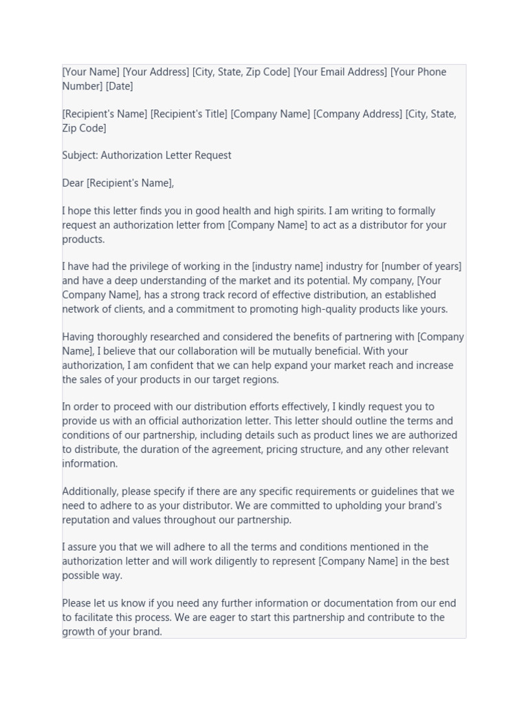 Authorization Letter Approval | PDF | Career & Growth