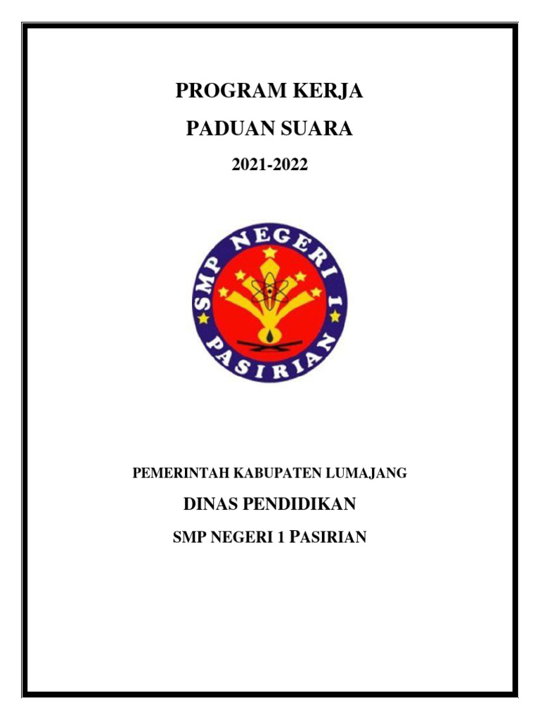 Program Kerja Paduan Suara | PDF | Karier & Perkembangan