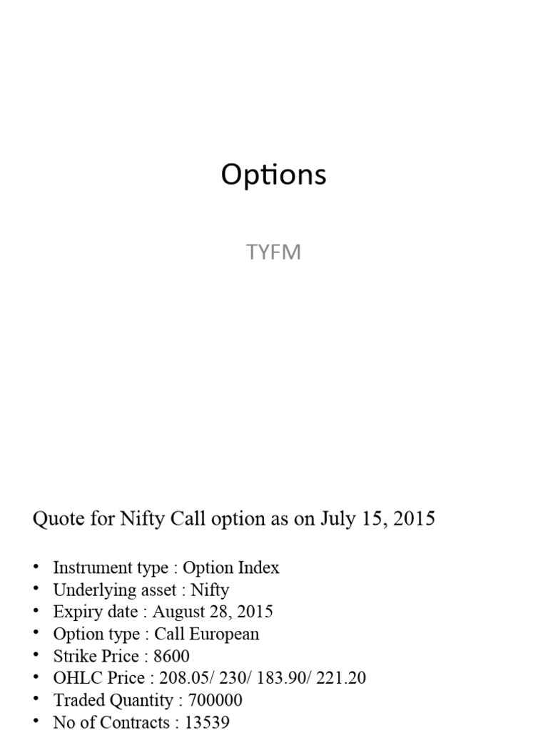 Options | PDF | Greeks (Finance) | Option (Finance)