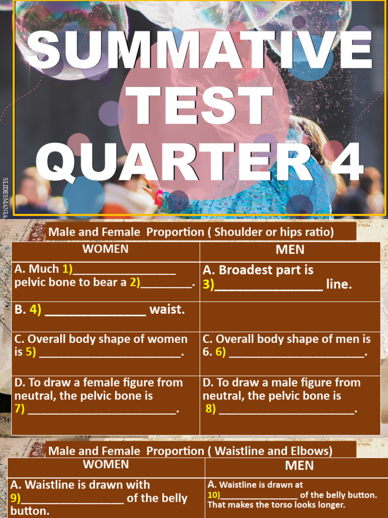summative in TLE- 4th Quarter | PDF | Body Shape | Pelvis