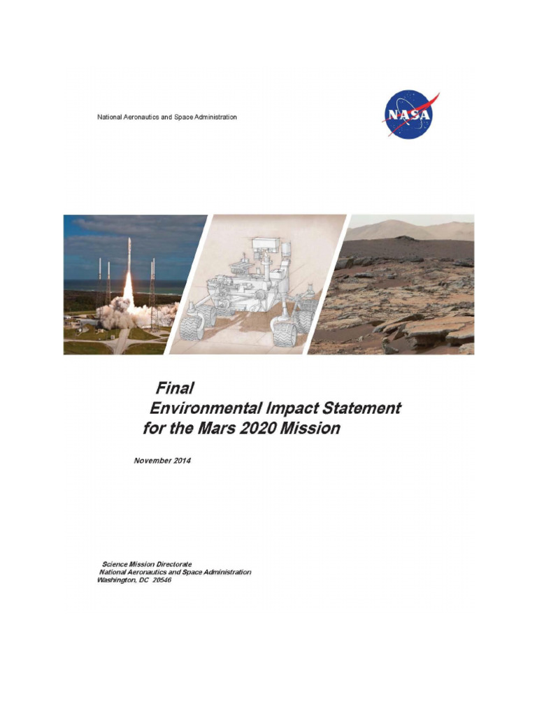 Ref23-Mars2020 Final EIS | Download Free PDF | Nasa | Mars