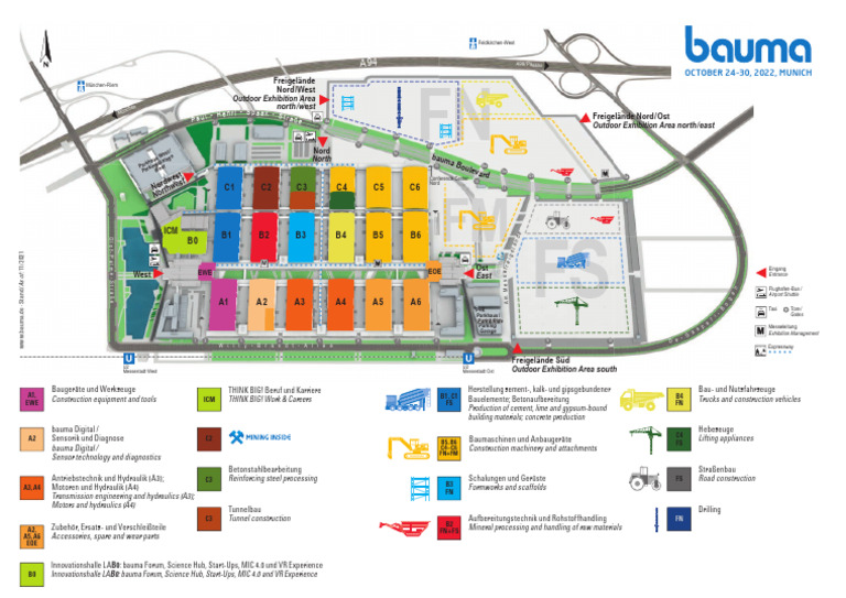 MUNICH FAIR MAP | PDF | Engineering | Secondary Sector Of The Economy