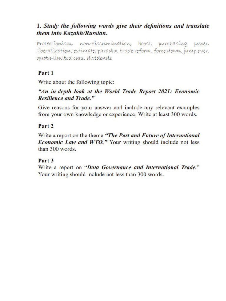 Additional Writing Tasks | PDF