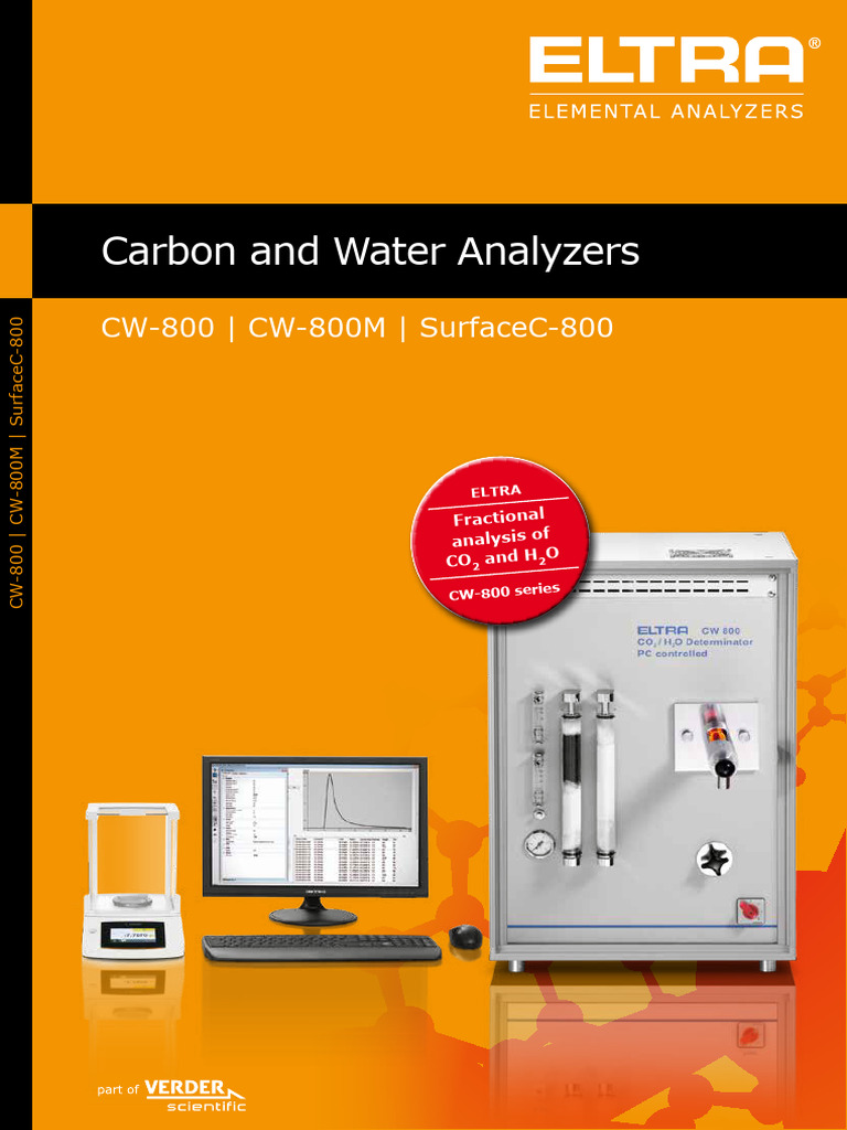 ELTRA CW-800 Carbon & Water Analyzers | PDF | Total Organic Carbon | Carbon