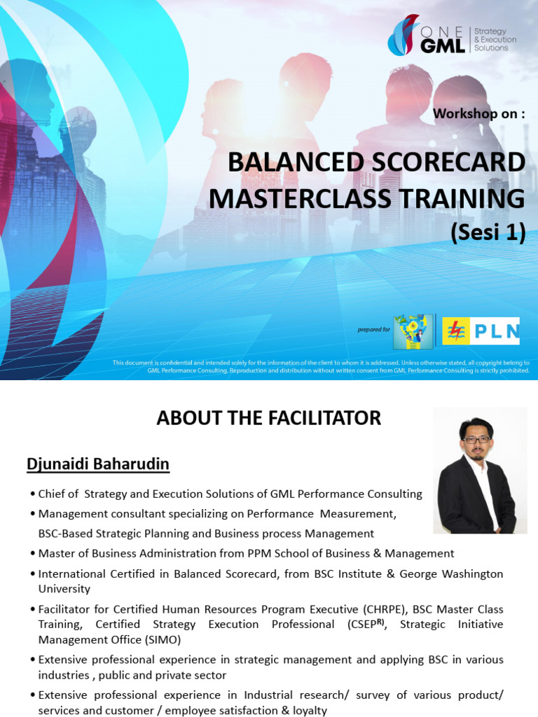 BSC Master Class For PLN Sesi 1 | PDF | Strategic Management | Business ...