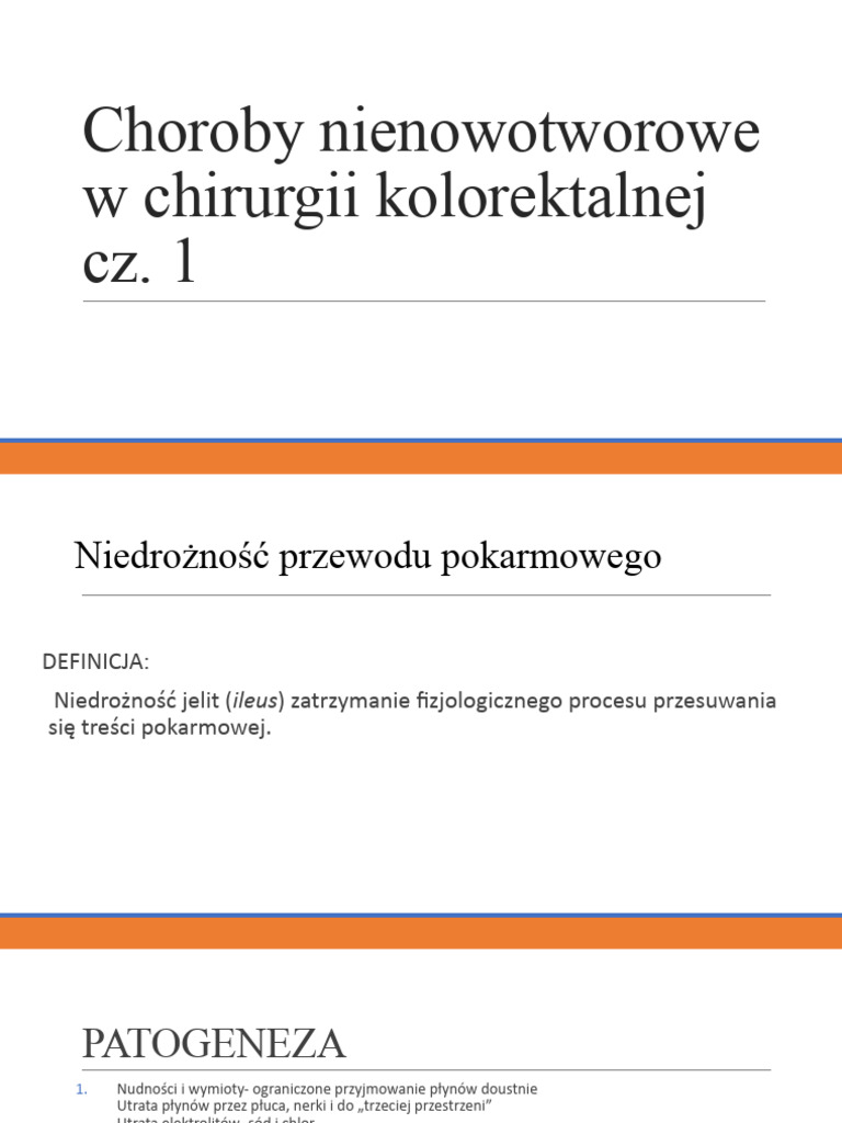 02 Choroby Nienowotworowe Cz1 | PDF