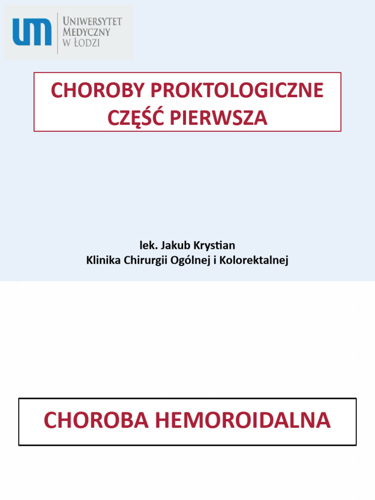 04 Proktologia cz1 | PDF