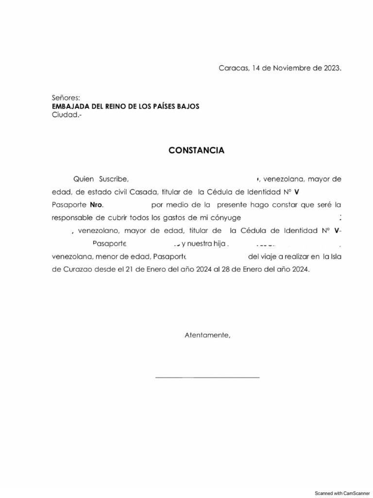 Carta Embajada 1 | PDF
