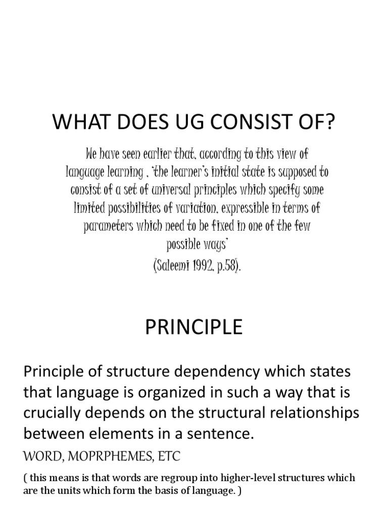 ELT - UG Theory | PDF | Part Of Speech | Lexicon