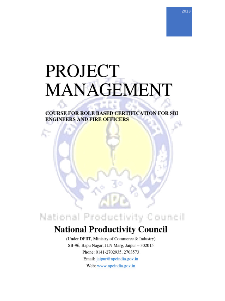 Project Management 2023 | PDF | Project Management | Feasibility Study