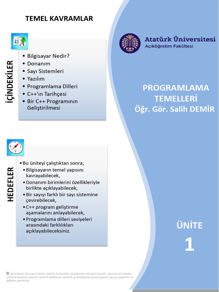 Programlamaya Giriş | PDF